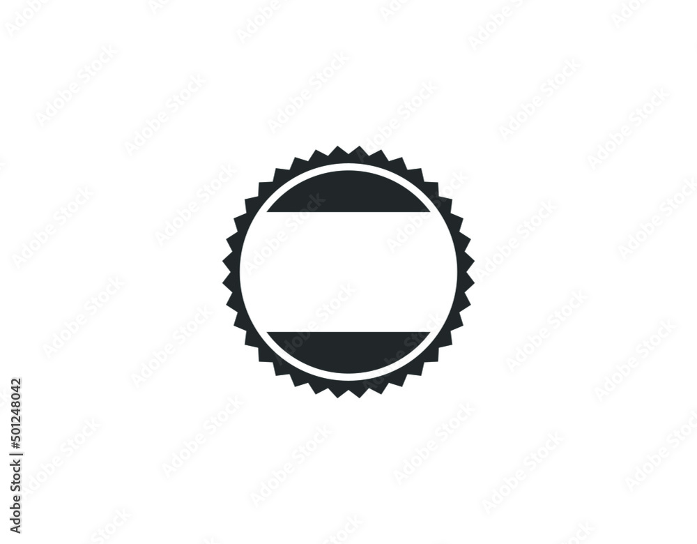 Round Stamps for Logo. Sharp and Rounded edges. Isolated vector ...