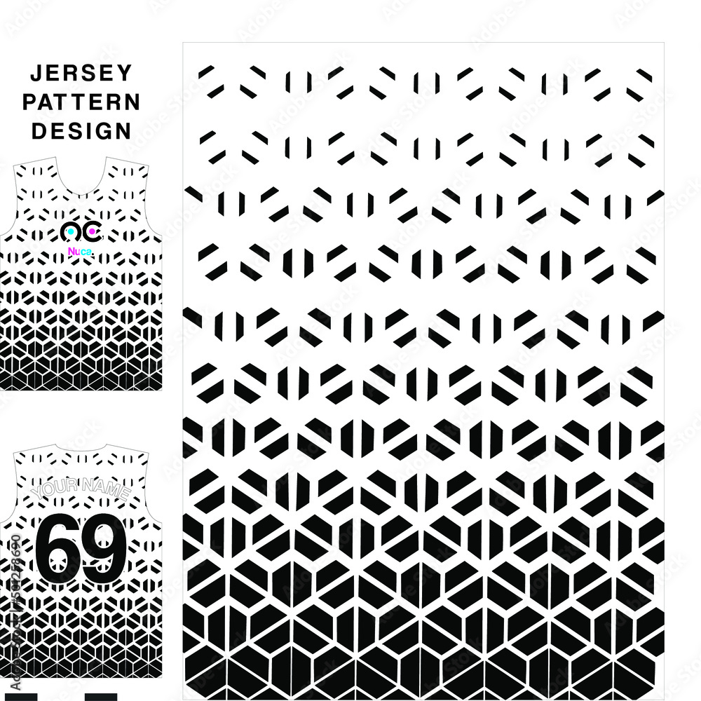 Abstract concept vector jersey pattern template for printing or ...