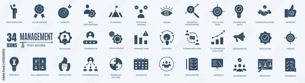Core Values solid icon set. Vector graphic glyph style pictogram ...