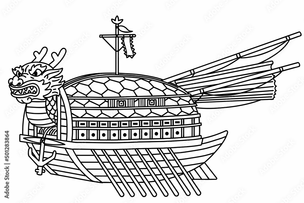 A Geobukseon, also known as turtle ship, was a type of large Korean ...