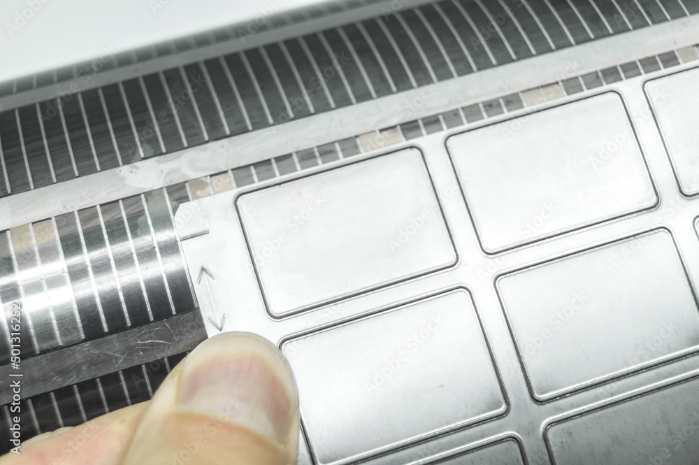Used magnetic cylinder with attached flexible die for die cutting on ...