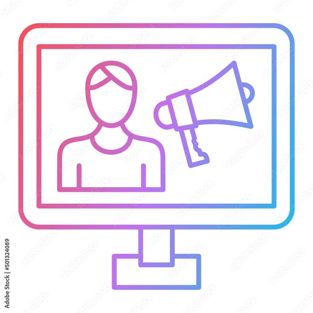 Influencer Icon Stock Vector | Adobe Stock