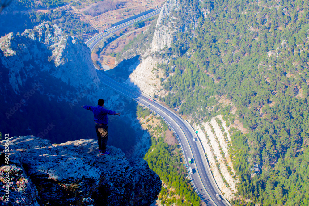 Gulek Castle. Road in the valley (Gulek Gecidi) Adana Turkey. Stock ...