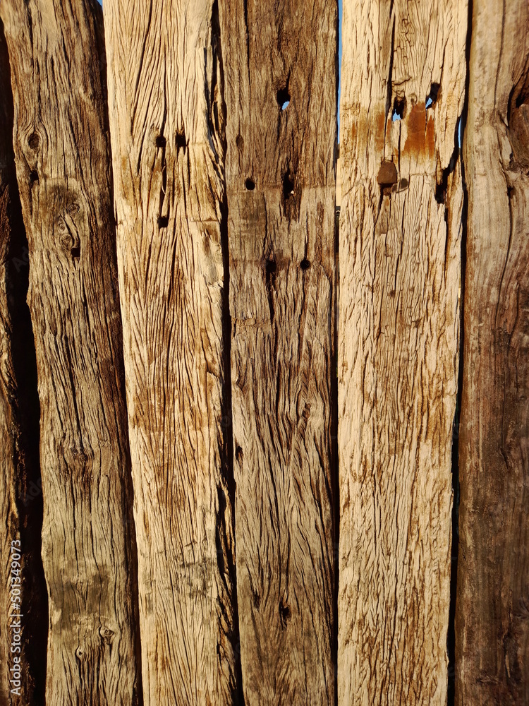 Foto de Cerco de madera dura de Quebracho colorado de Sudmèrica ...