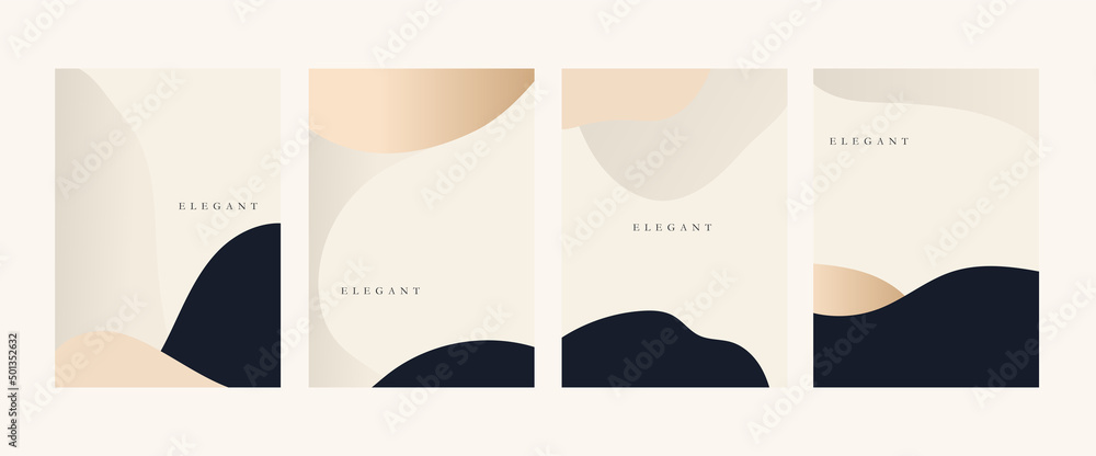 Aesthetic universal background templates Stock Vector | Adobe Stock