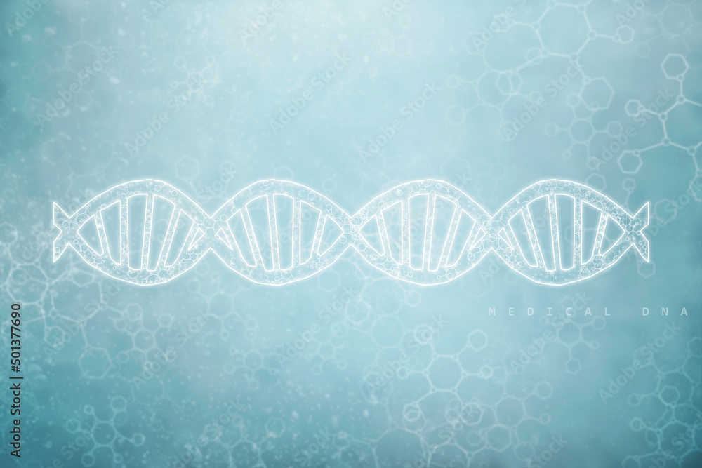 2d render of dna structure, abstract background Stock Illustration ...