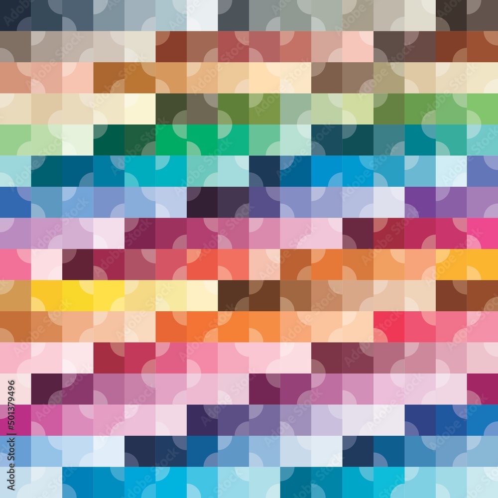 Colorful square retro pattern abstract background consistency in colors ...