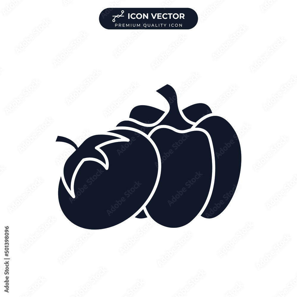 vegetable icon symbol template for graphic and web design collection ...