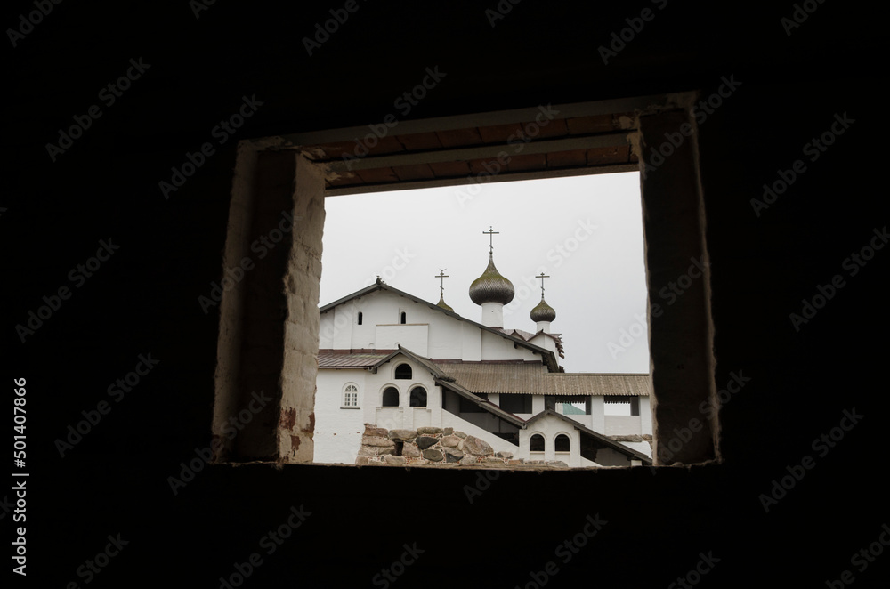 View of the refectory of the Assumption complex of the Solovetsky ...