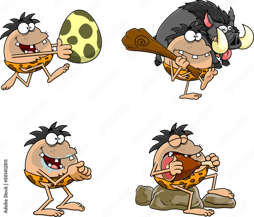 Caveman Cartoon Character Caveman Cartoon Character