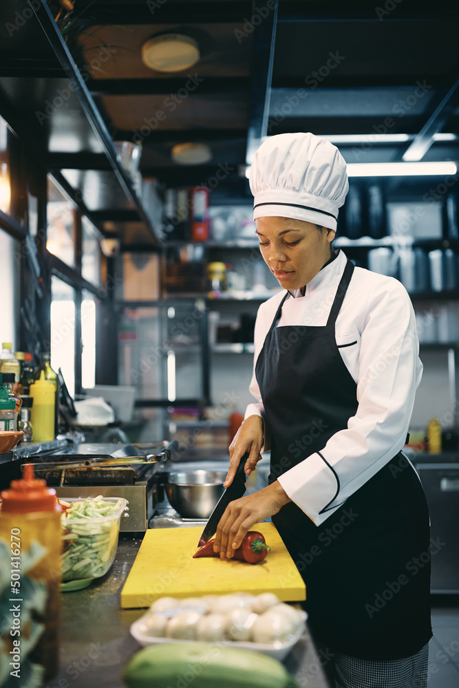 Chef Chopping Food