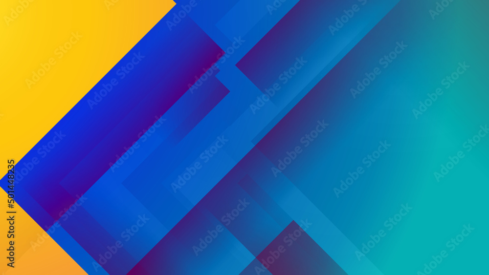 Abstract orange blue vector technology background, for design brochure ...