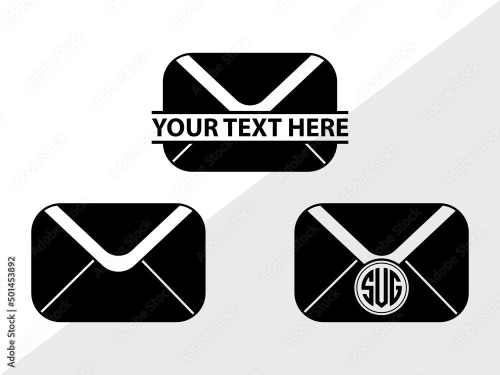 Envelope Monogram SVG | Mail Svg | Heart Envelope Svg | Mailing Svg ...