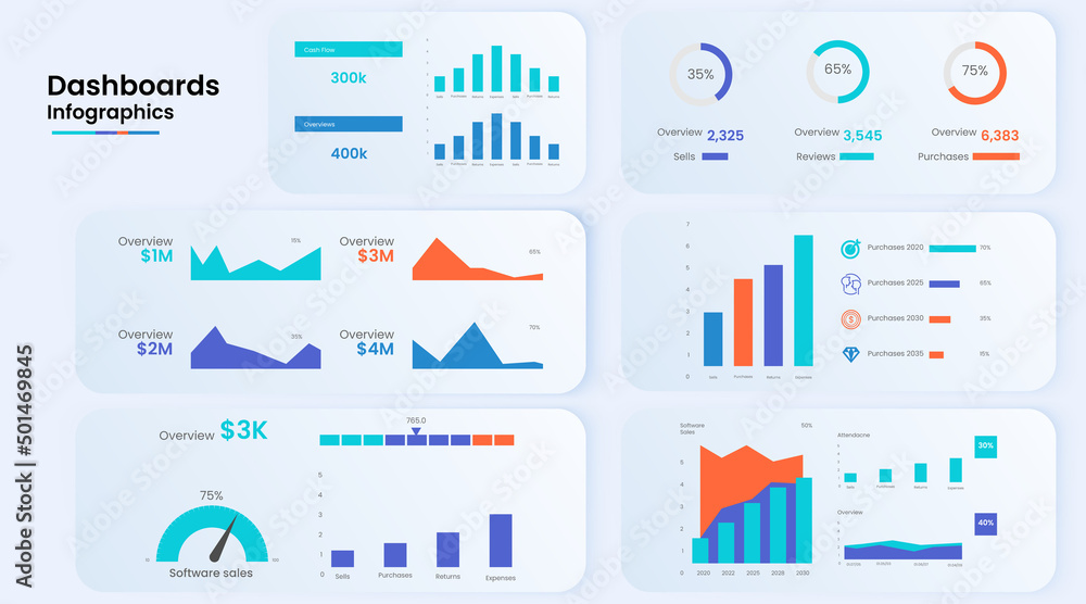 Modern stunning user experience infographic vector element set and ...