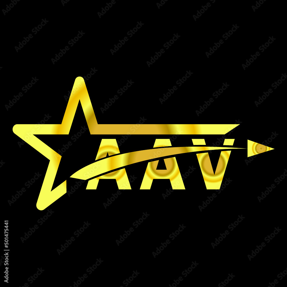 AAV letter logo design. AAV creative letter logo. simple and modern ...