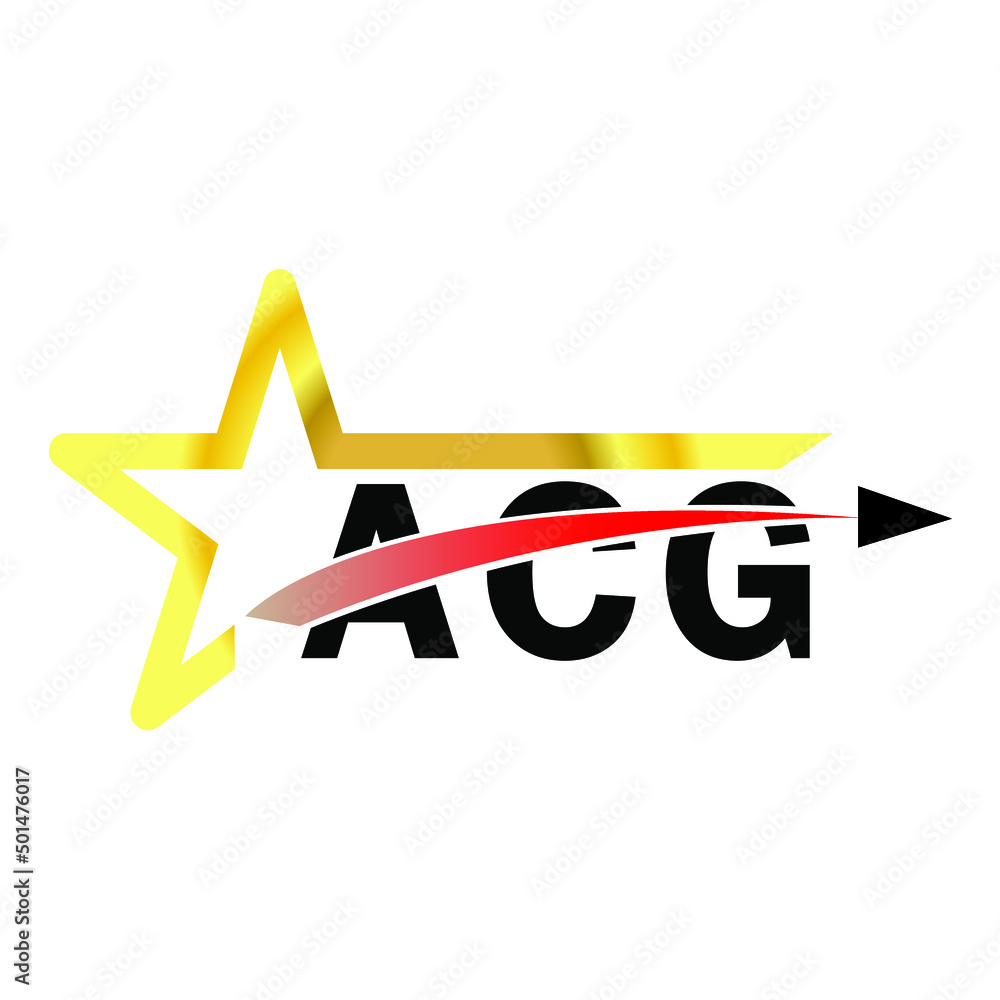 Vetor de ACG letter logo design. ACG creative letter logo. simple and ...