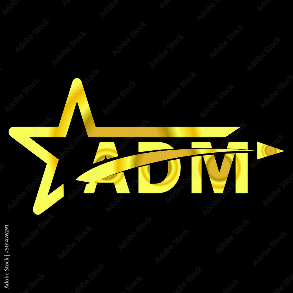 ADM letter logo design. ADM creative letter logo. simple and modern ...
