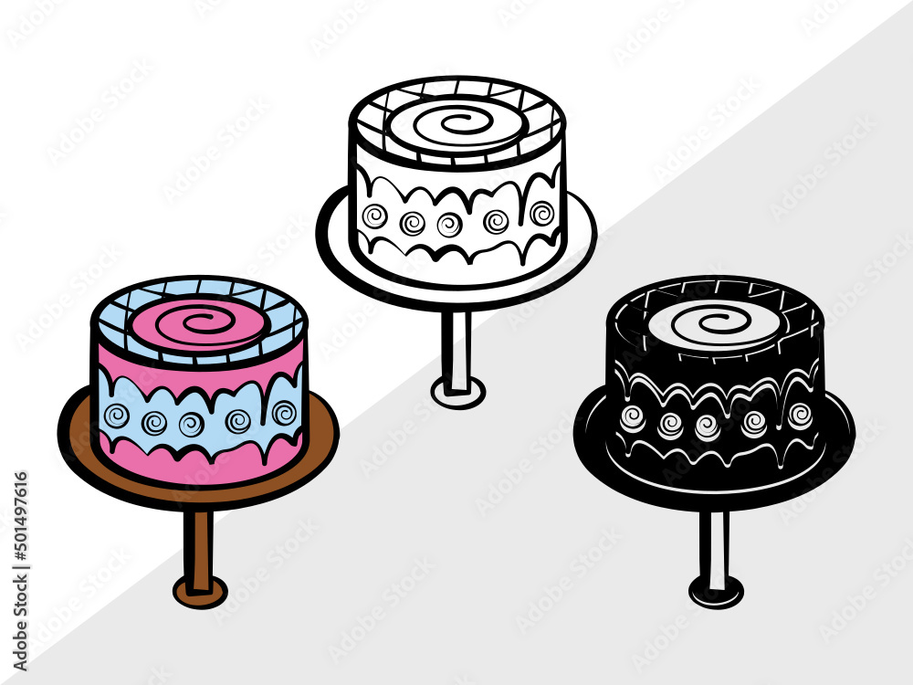 Birthday Cake SVG Cut File | Birthday Cake Svg | Cupcake Svg | Candle ...