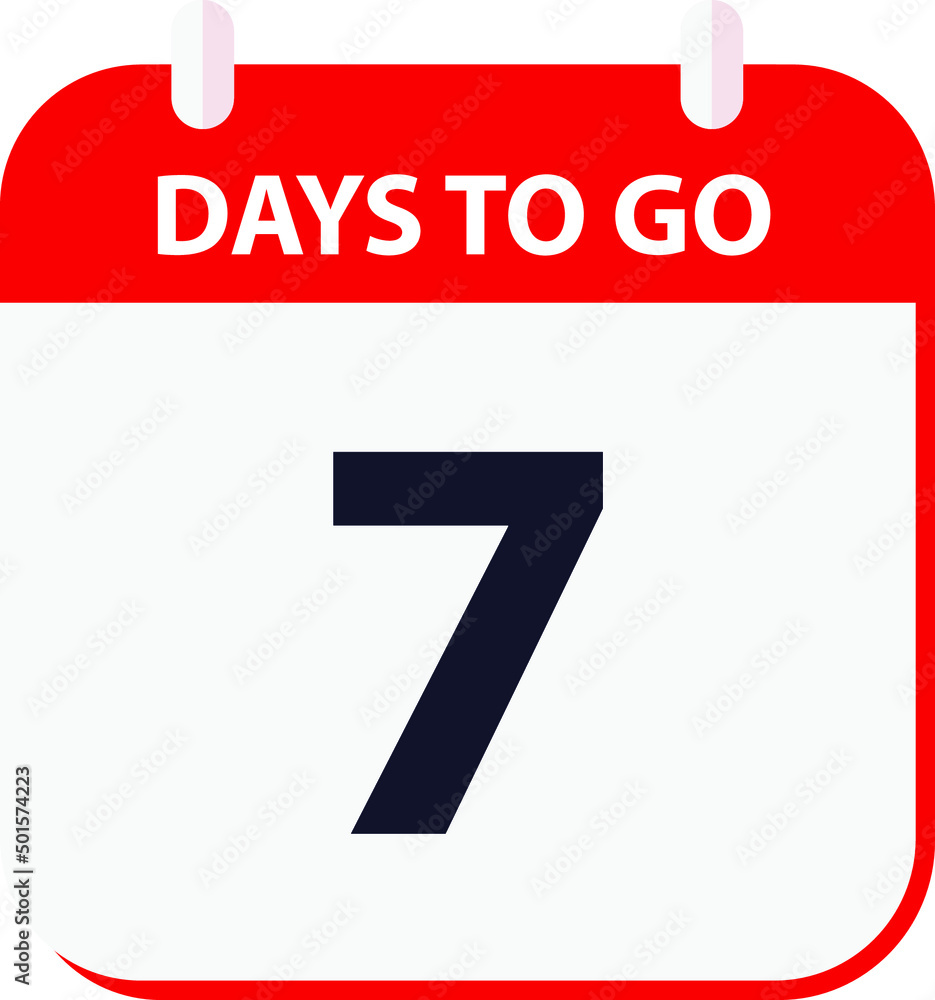 7 Days To Go Countdown