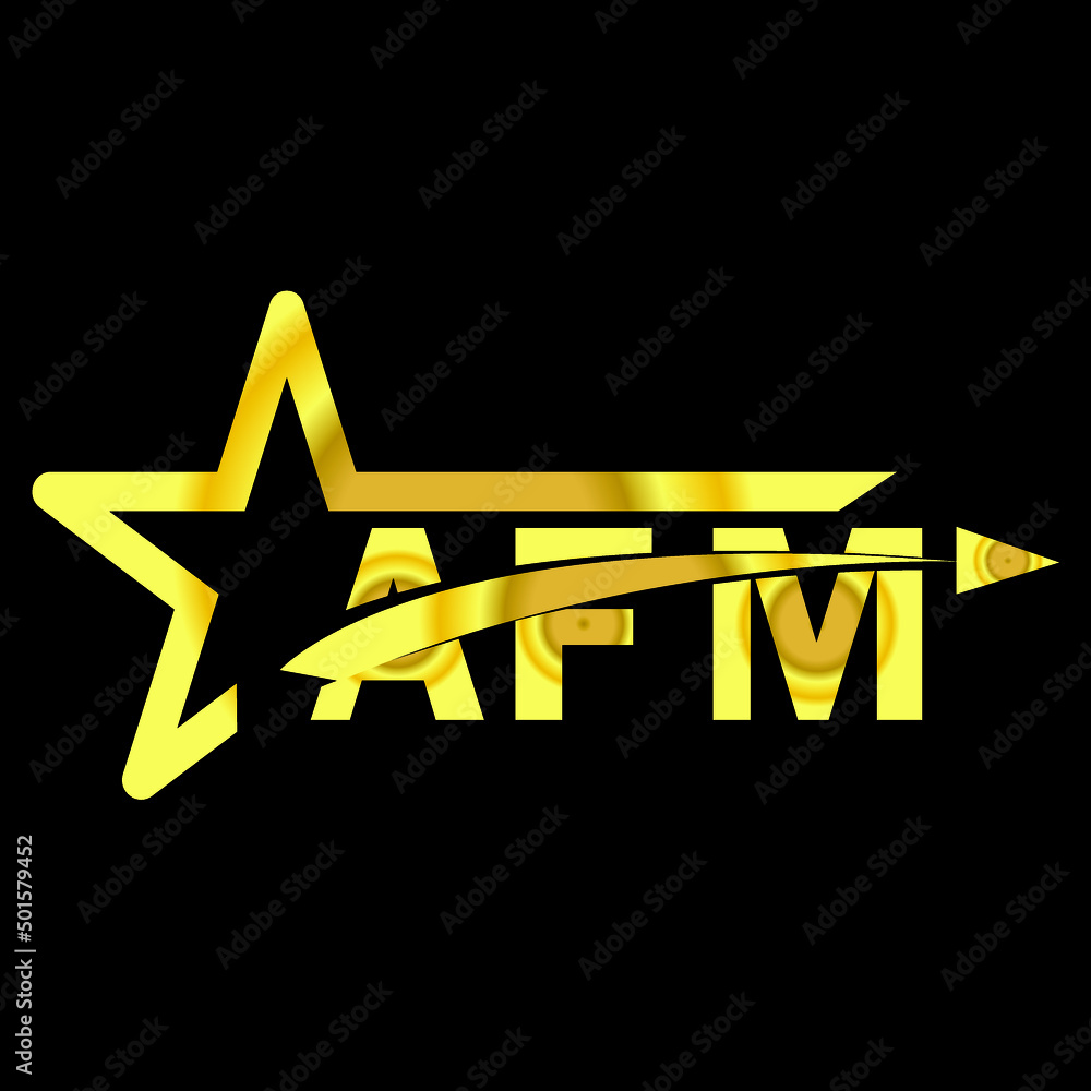 AFM letter logo design. AFM creative letter logo. simple and modern ...