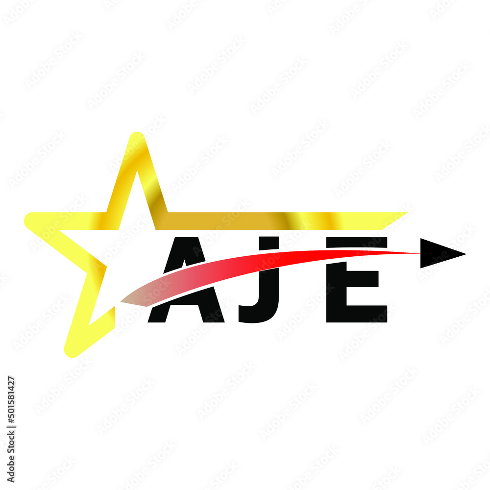 AJE letter logo design. AJE creative letter logo. simple and modern ...