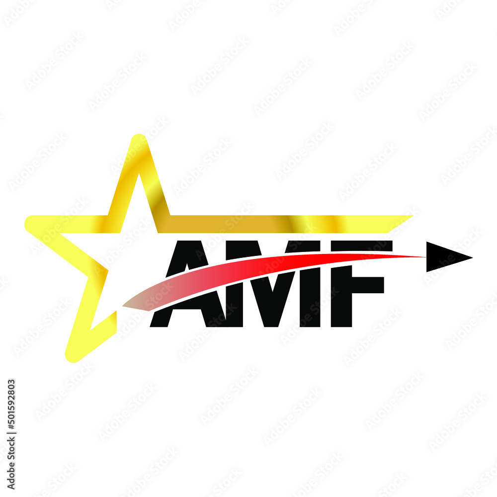 AMF letter logo design. AMF creative letter logo. simple and modern ...