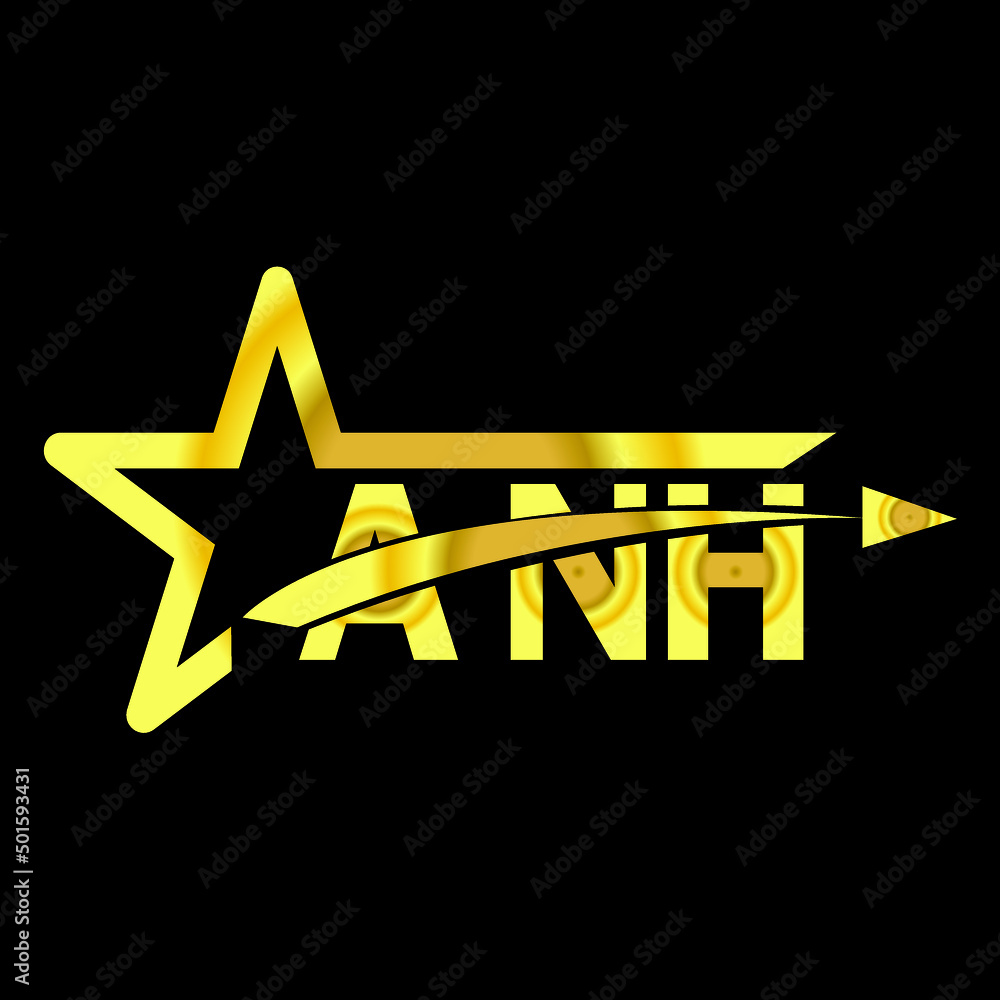 ANH letter logo design. ANH creative letter logo. simple and modern ...