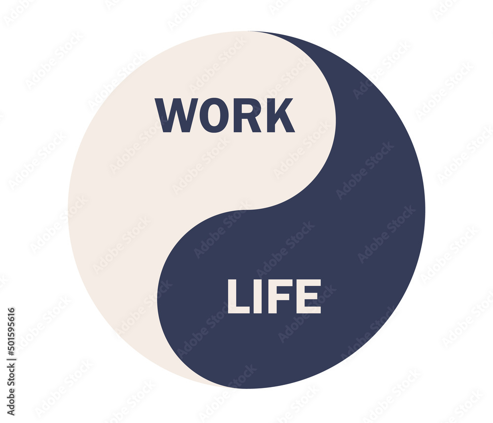 Work life balance icon. Yin Yang symbol. Vector flat illustration Stock ... Work life balance icon. Yin Yang symbol. Vector flat illustration Stock ...