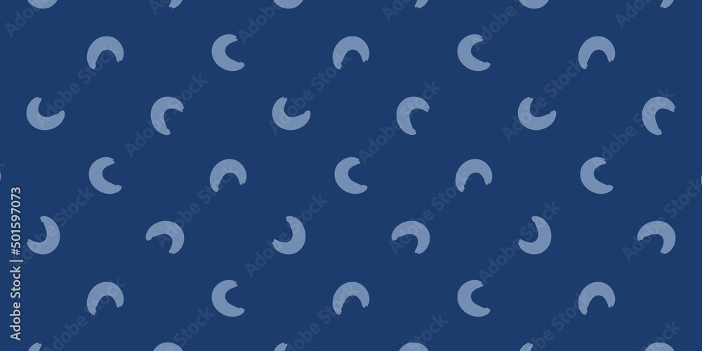 Pattern blue background with moon. Beautiful, cute and calm pattern ...