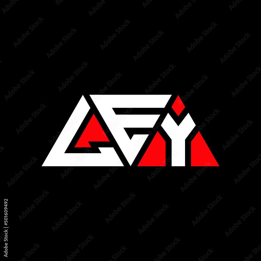 LEY triangle letter logo design with triangle shape. LEY triangle logo ...