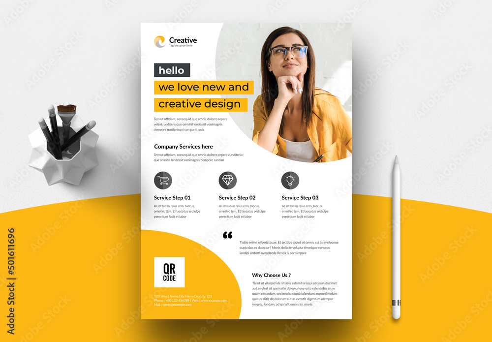 Round Flyer Stock Template | Adobe Stock