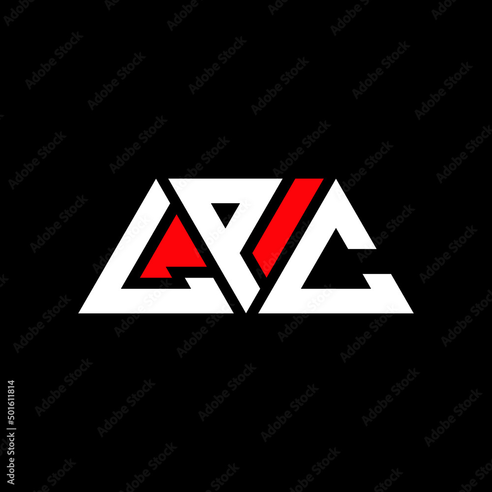 LPC triangle letter logo design with triangle shape. LPC triangle logo ...