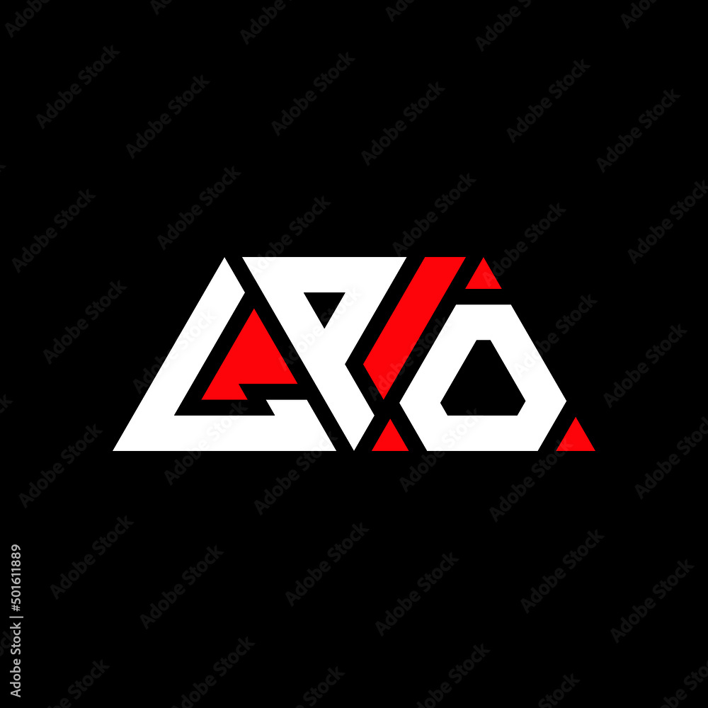LPO triangle letter logo design with triangle shape. LPO triangle logo ...