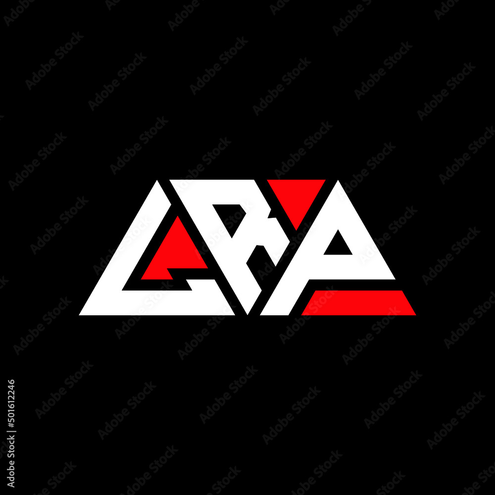 LRP triangle letter logo design with triangle shape. LRP triangle logo ...