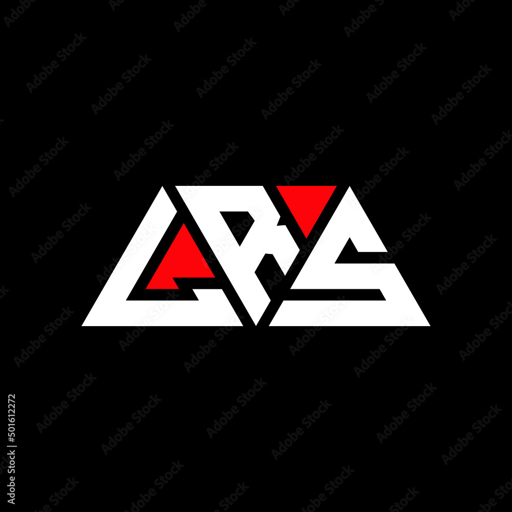Vecteur Stock LRS triangle letter logo design with triangle shape. LRS ...