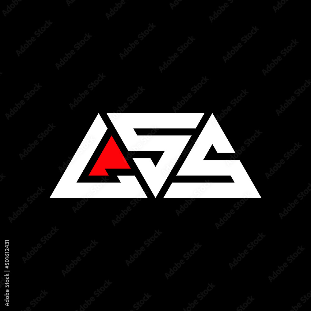 LSS triangle letter logo design with triangle shape. LSS triangle logo ...