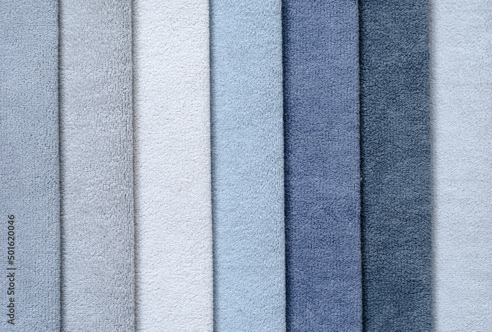Background from vertical elements. set of gray fabrics in different ...