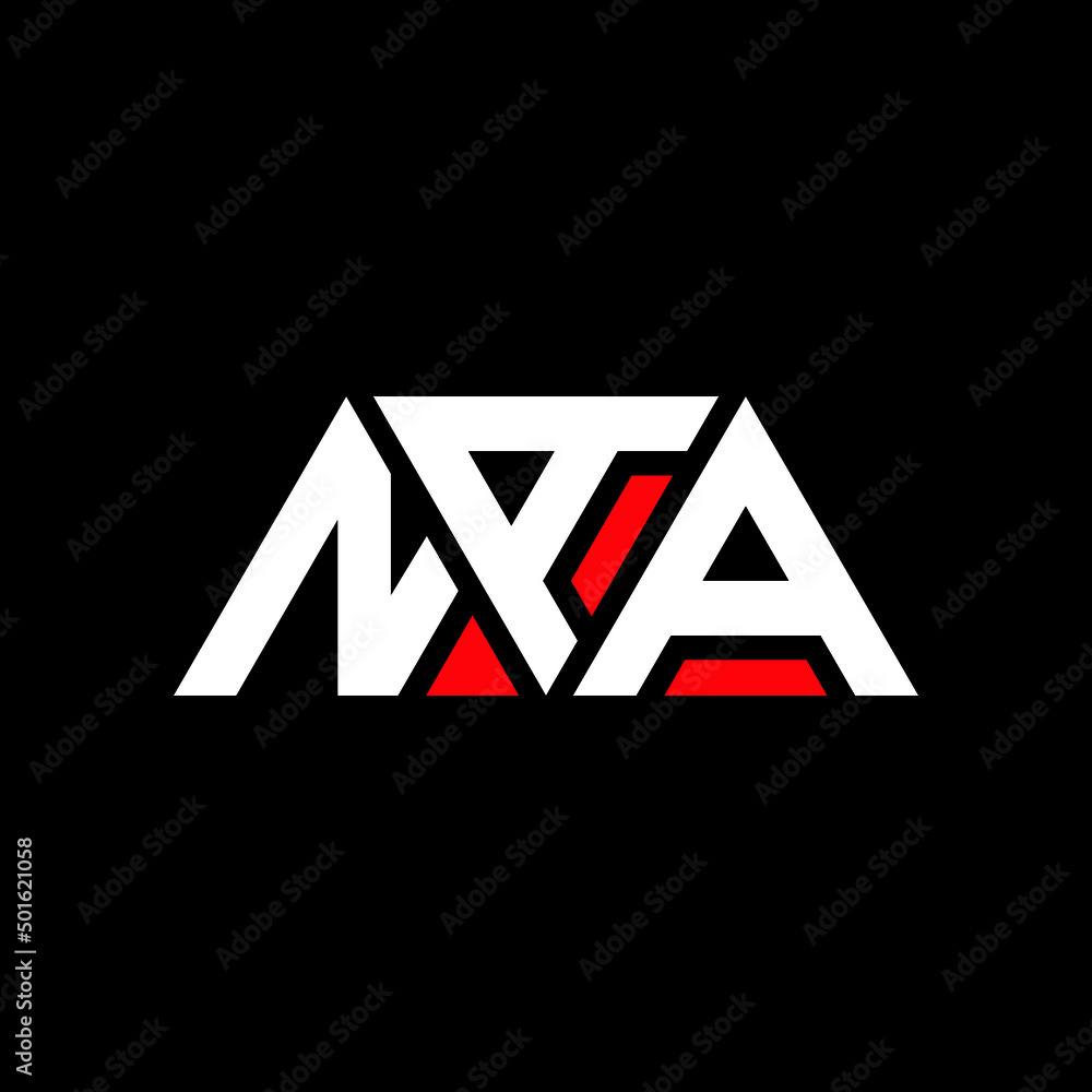 NAA triangle letter logo design with triangle shape. NAA triangle logo ...