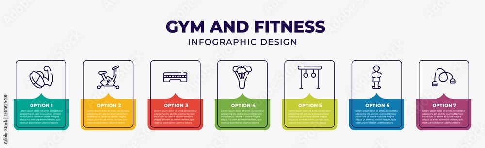 gym and fitness infographic design template with steroids, exercise ...