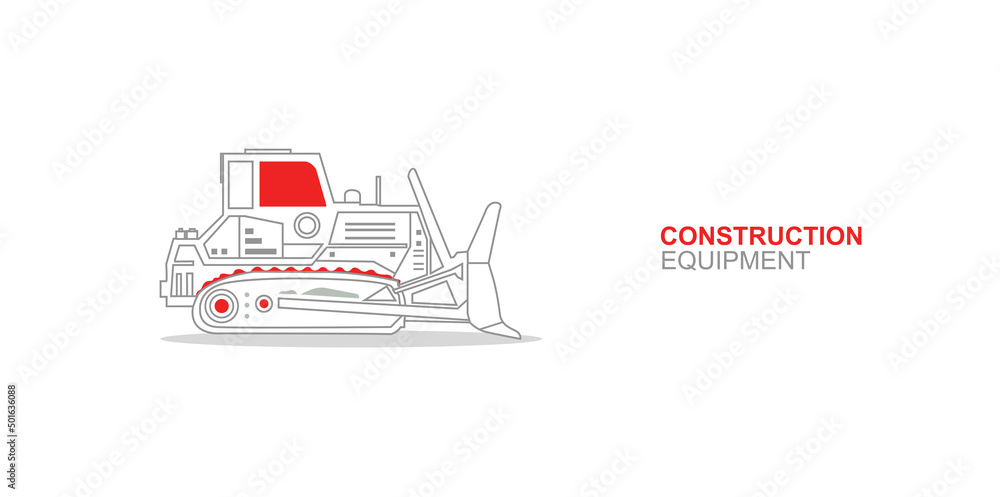construction equipment vector template, vector, under construction ...