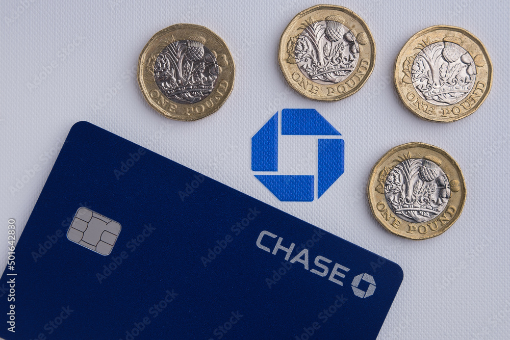 Chase Bank UK debit card. New digital-only bank launched in the UK by ...