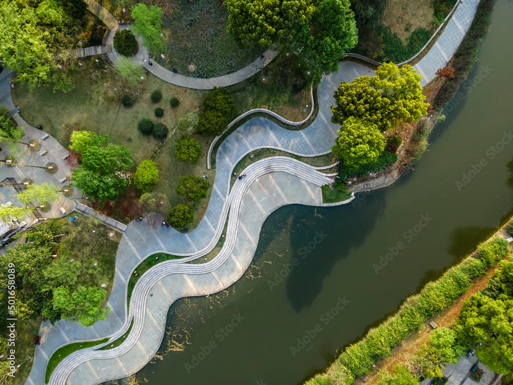 Aerial photography of Suzhou modern high-rise residential building ...