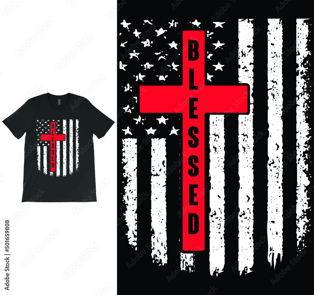 Jesus Distressed American Flag Printable Vector T-Shirt Design ...