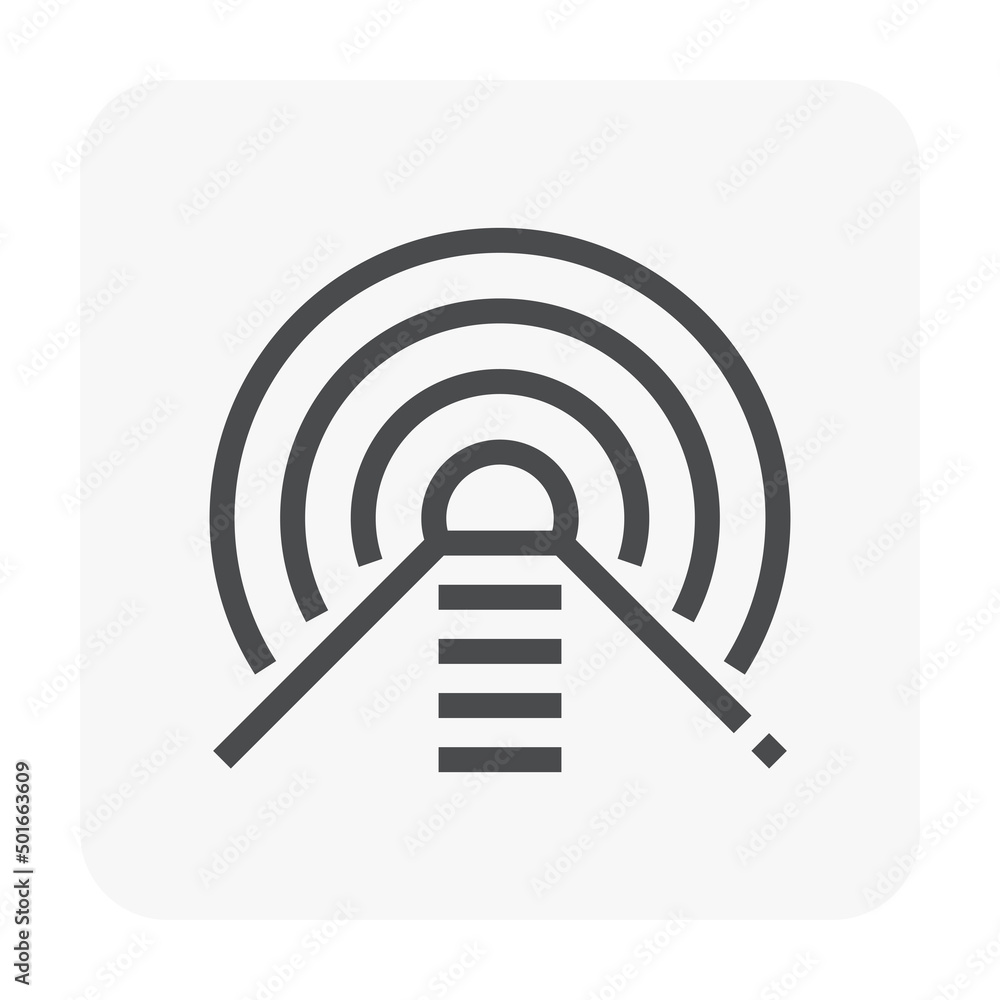 Tunnel vector icon. May called entrance, pathway, underpass with ...