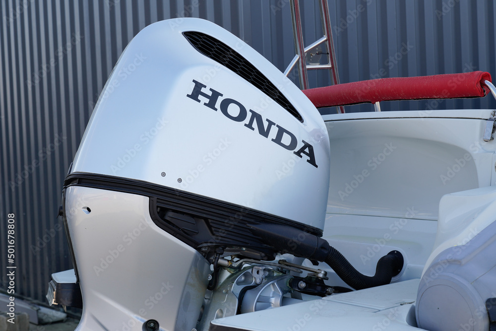 Honda marine motor logo brand and text sign store Japan manufacturer ...