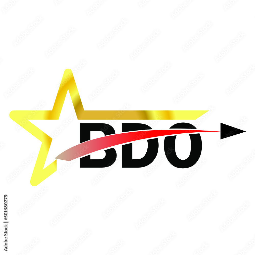 Vetor de BDO letter logo design. BDO creative letter logo. simple and ...