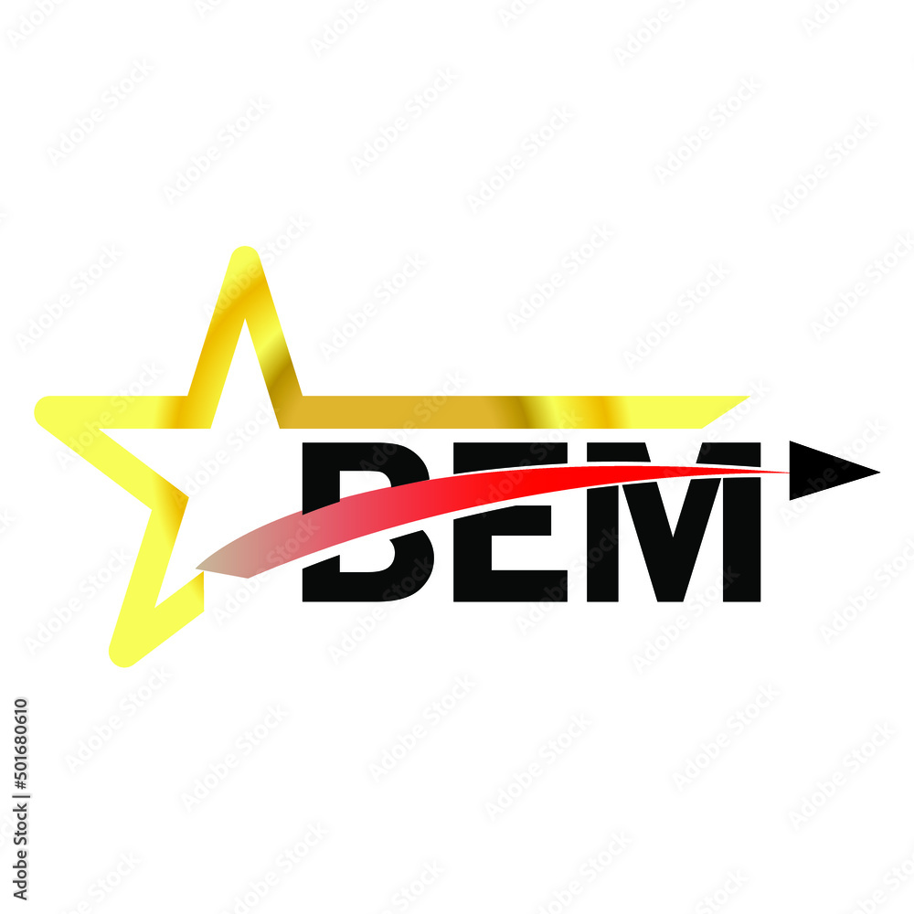 BEM letter logo design. BEM creative letter logo. simple and modern ...