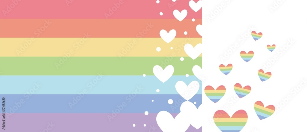 Rainbow color background for Pride Month event, promotion and Banner ...