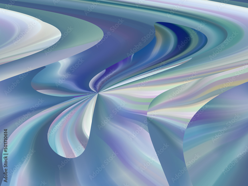 Abstract watery background with fluid shapes in different shades of ...