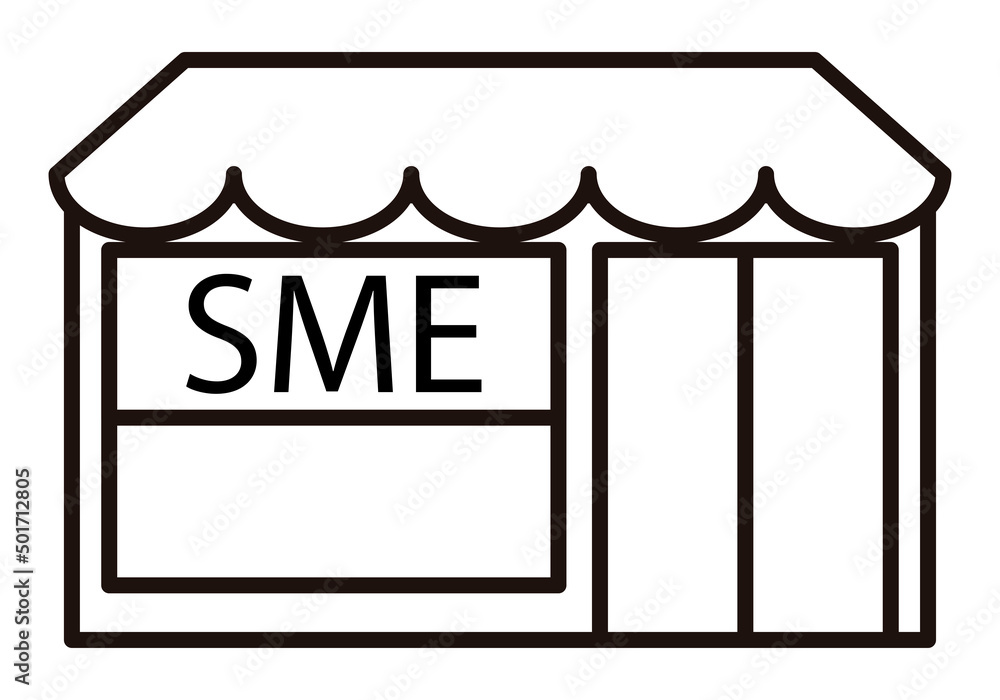 Icono de comercio que es una PYME. Stock Vector | Adobe Stock